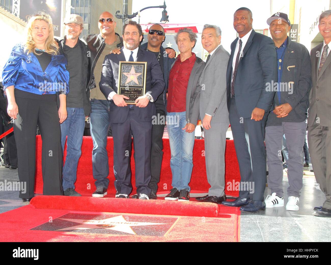 Hollywood, USA. 19th Jan, 2017. Filmmaker Brett Ratner is honored with ...