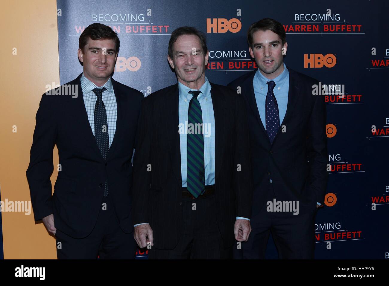 New York, USA. 19th Jan, 2017. Peter Kunhardt, Teddy Kunhardt and ...