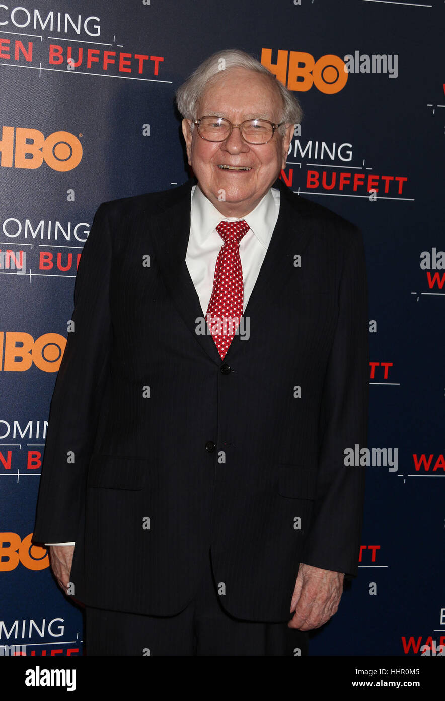 New York, USA. 19th Jan, 2017. Businessman Warren Buffett attends the ...
