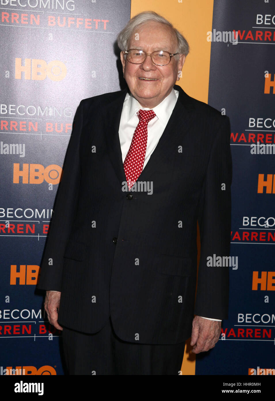 New York, USA. 19th Jan, 2017. Businessman Warren Buffett attends the ...