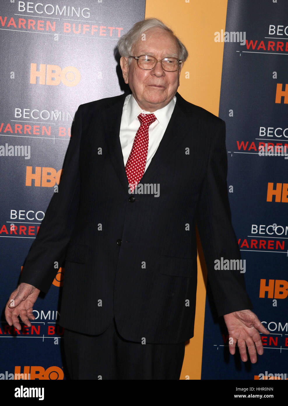 New York, USA. 19th Jan, 2017. Businessman Warren Buffett attends the ...