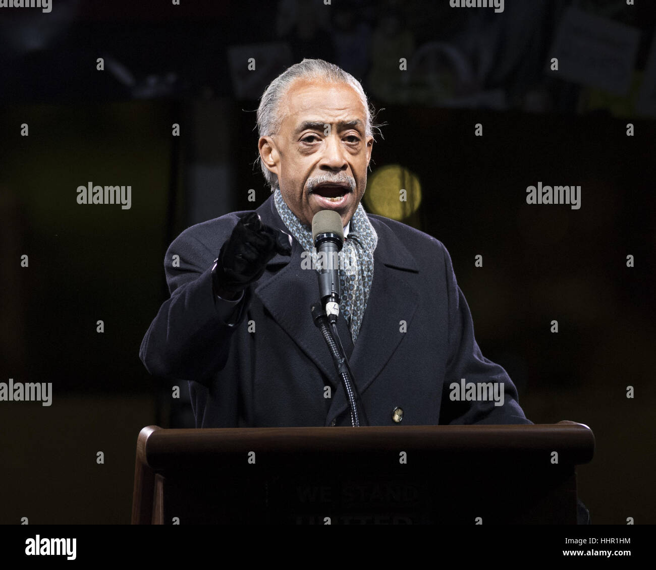 New York City, New York, USA. 19th Jan, 2017. Reverend AL SHARPTON ...