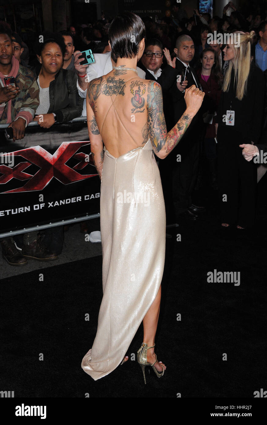 Hollywood, CA, USA. 19th Jan, 2017. Ruby Rose. Los Angeles premiere of ...