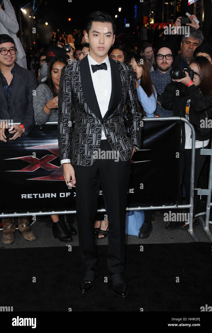 Hollywood, CA, USA. 19th Jan, 2017. Kris Wu. Los Angeles premiere of ...