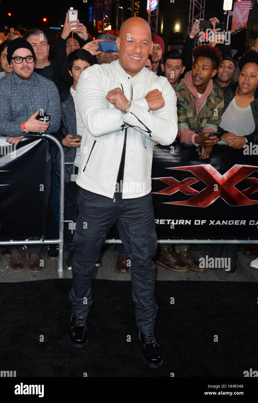 Los Angeles, USA. 19th Jan, 2017. Actor Vin Diesel at the Los Angeles ...