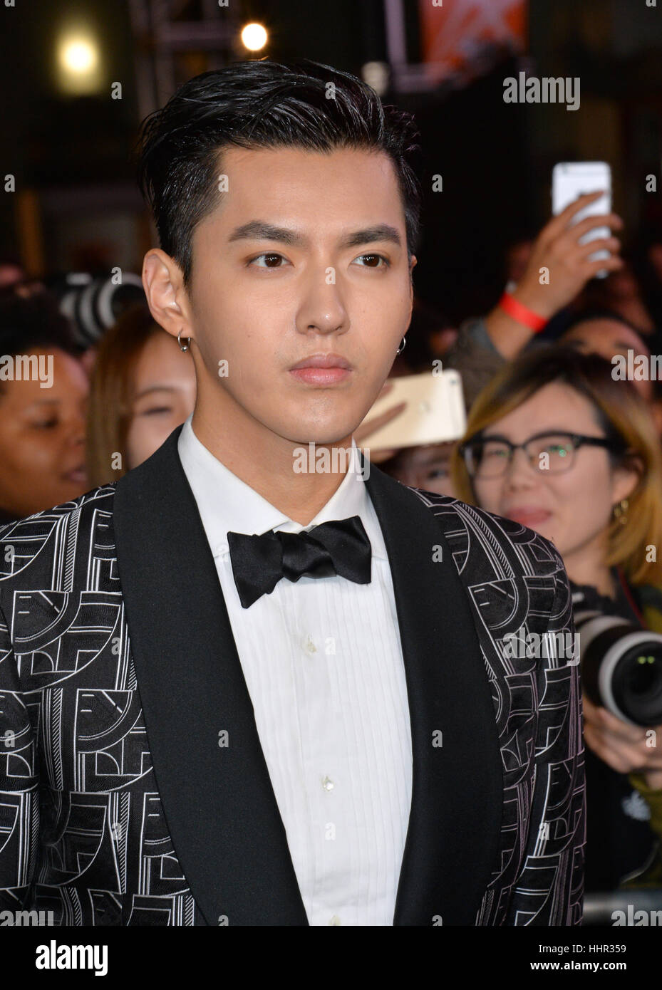 Los Angeles, USA. 19th Jan, 2017. Actor Kris Wu at the Los Angeles ...
