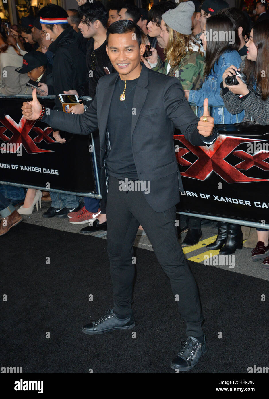 Los Angeles, USA. 19th Jan, 2017. Thai martial artist/actor Tony Jaa at ...