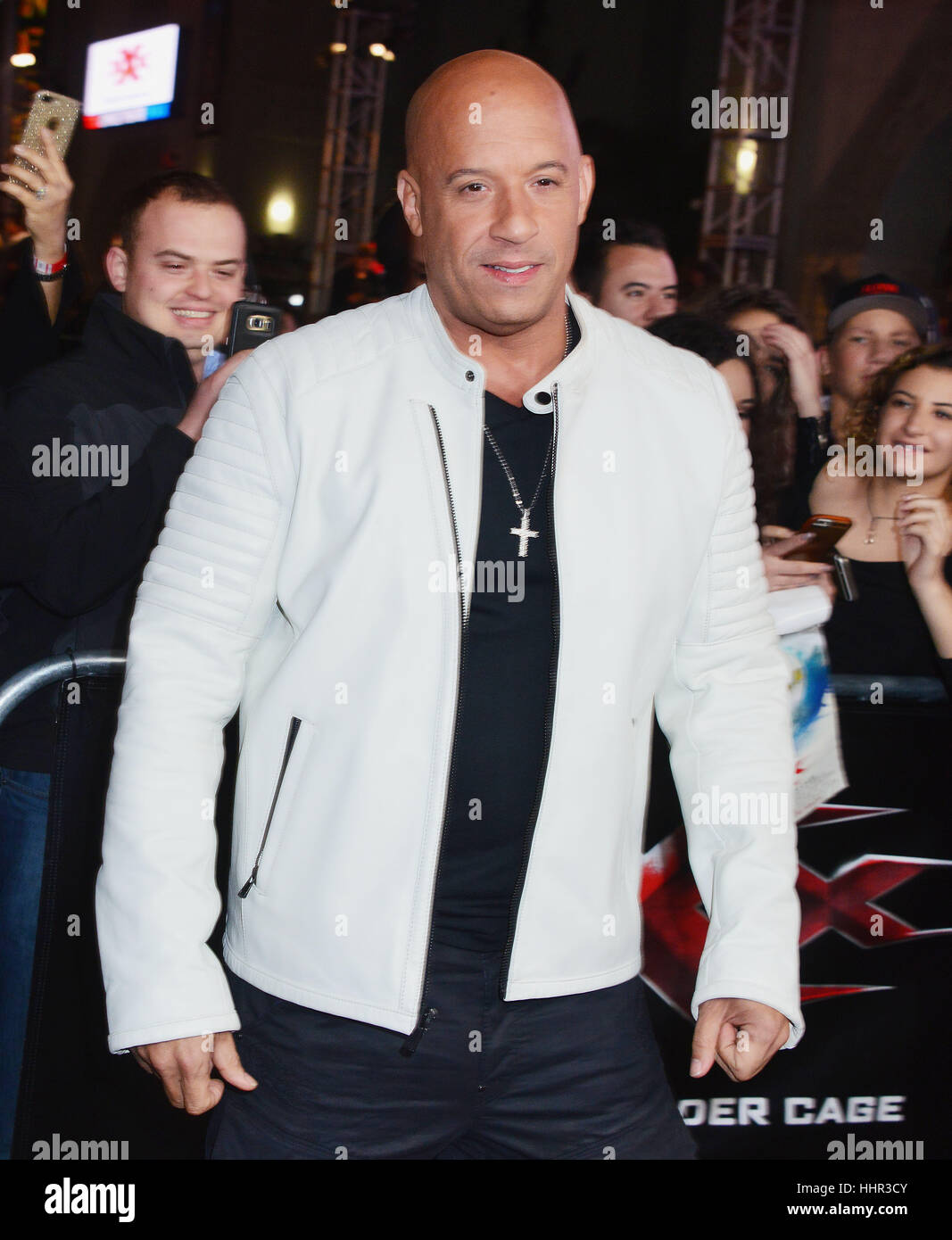 Los Angeles, USA. 19th Jan, 2017. Vin Diesel 115 arriving at the xXx ...
