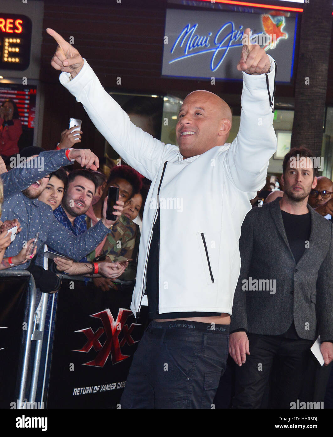 Los Angeles, USA. 19th Jan, 2017. Vin Diesel 117 arriving at the xXx ...