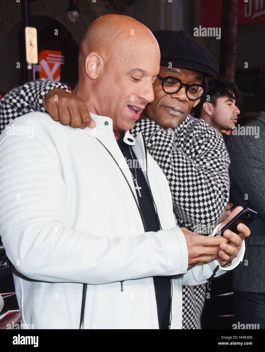 Los Angeles, USA. 19th Jan, 2017. Vin Diesel, Samuel jackson 119 ...