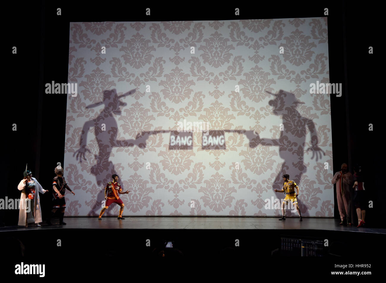 A rehearsal of the multi-media comic production by Pier Francesco ...