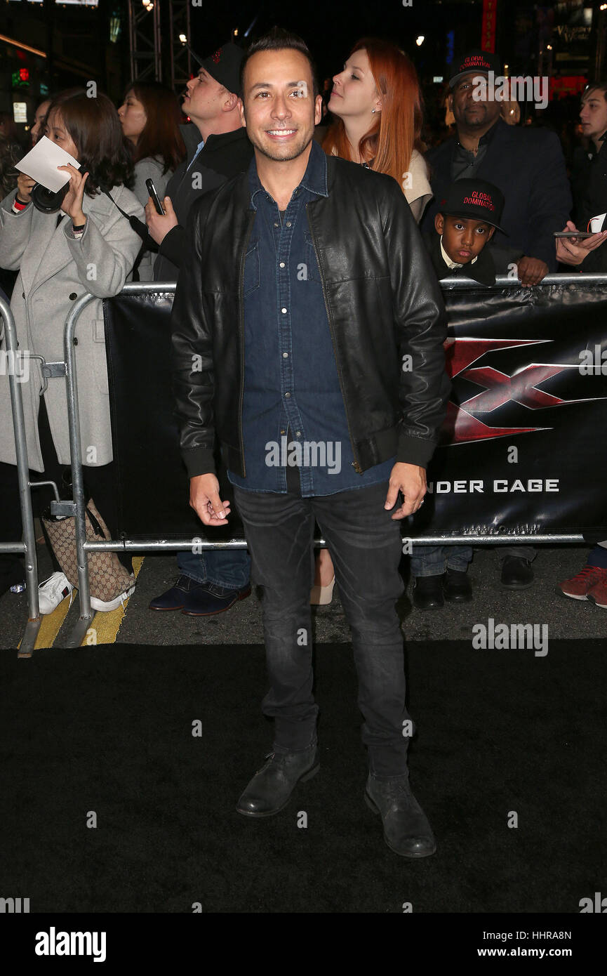 Hollywood, USA. 19th Jan, 2017. Howie Dorough seen attending the 'xXx ...