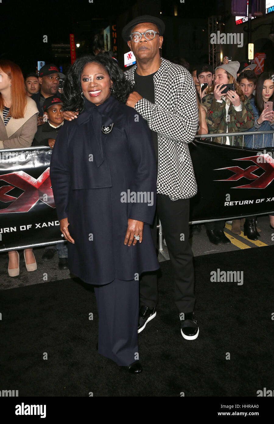 Hollywood, USA. 19th Jan, 2017. LaTanya Richardson, Samuel L. Jackson ...