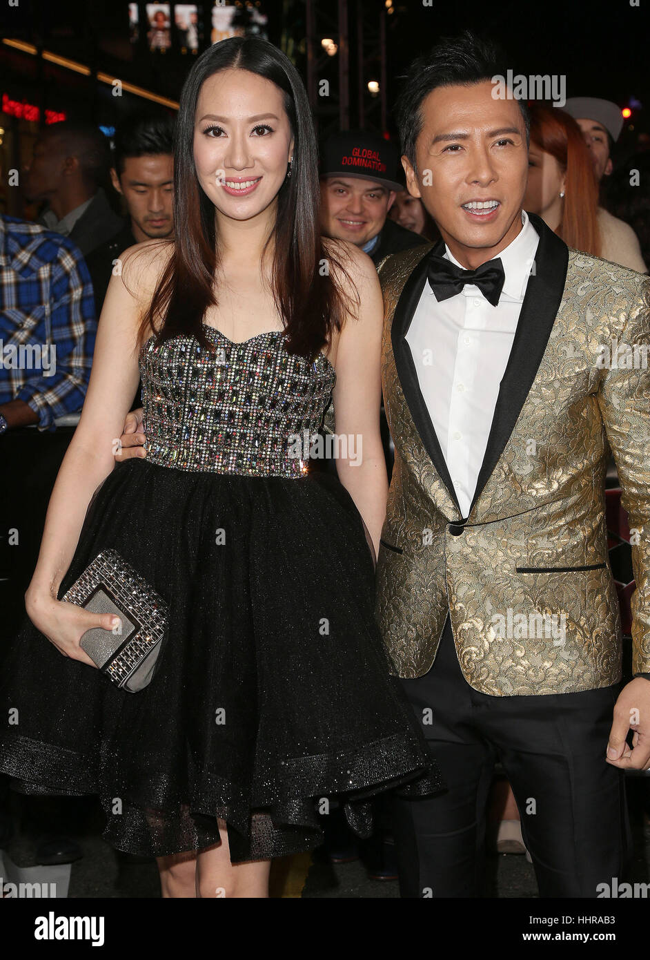 Hollywood, USA. 19th Jan, 2017. Donnie Yen, Cissy Wang seen attending the 'xXx: Return Of Xander ...