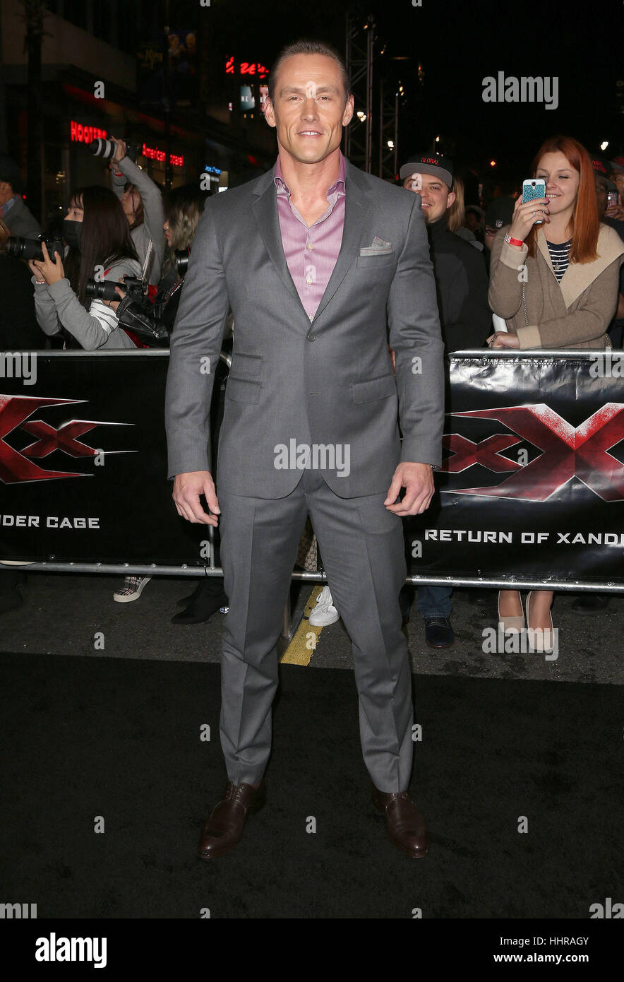 Hollywood, USA. 19th Jan, 2017. Andrey Ivchenko seen attending the 'xXx ...