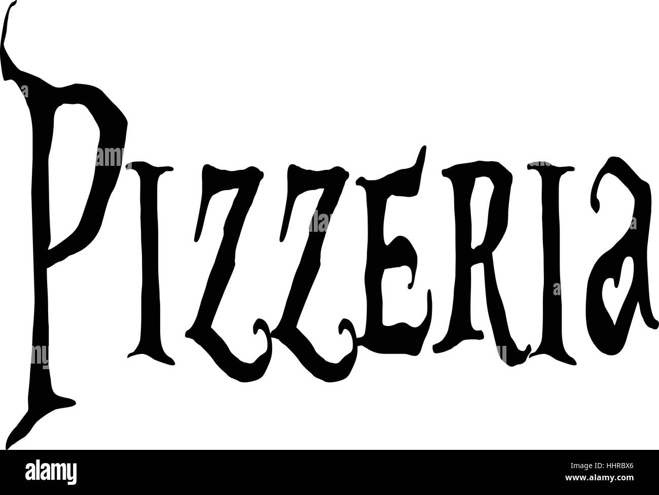 Pizza sign naples Stock Vector Images - Alamy