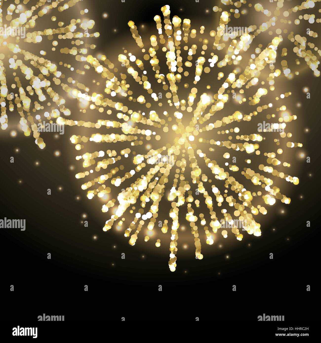 Golden fireworks Vector illustration Stock Vector Image & Art - Alamy
