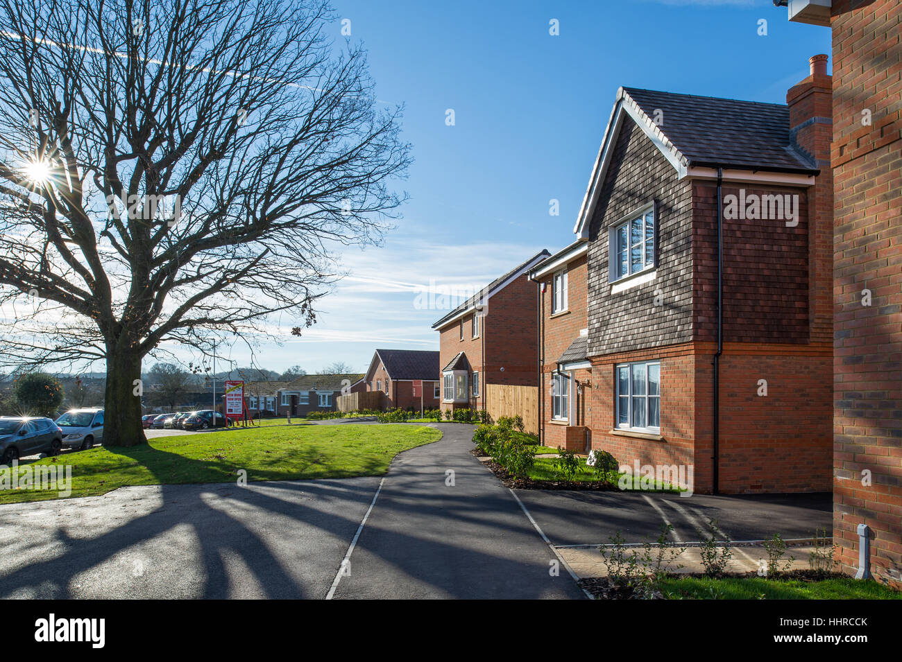 New build development Stock Photo - Alamy