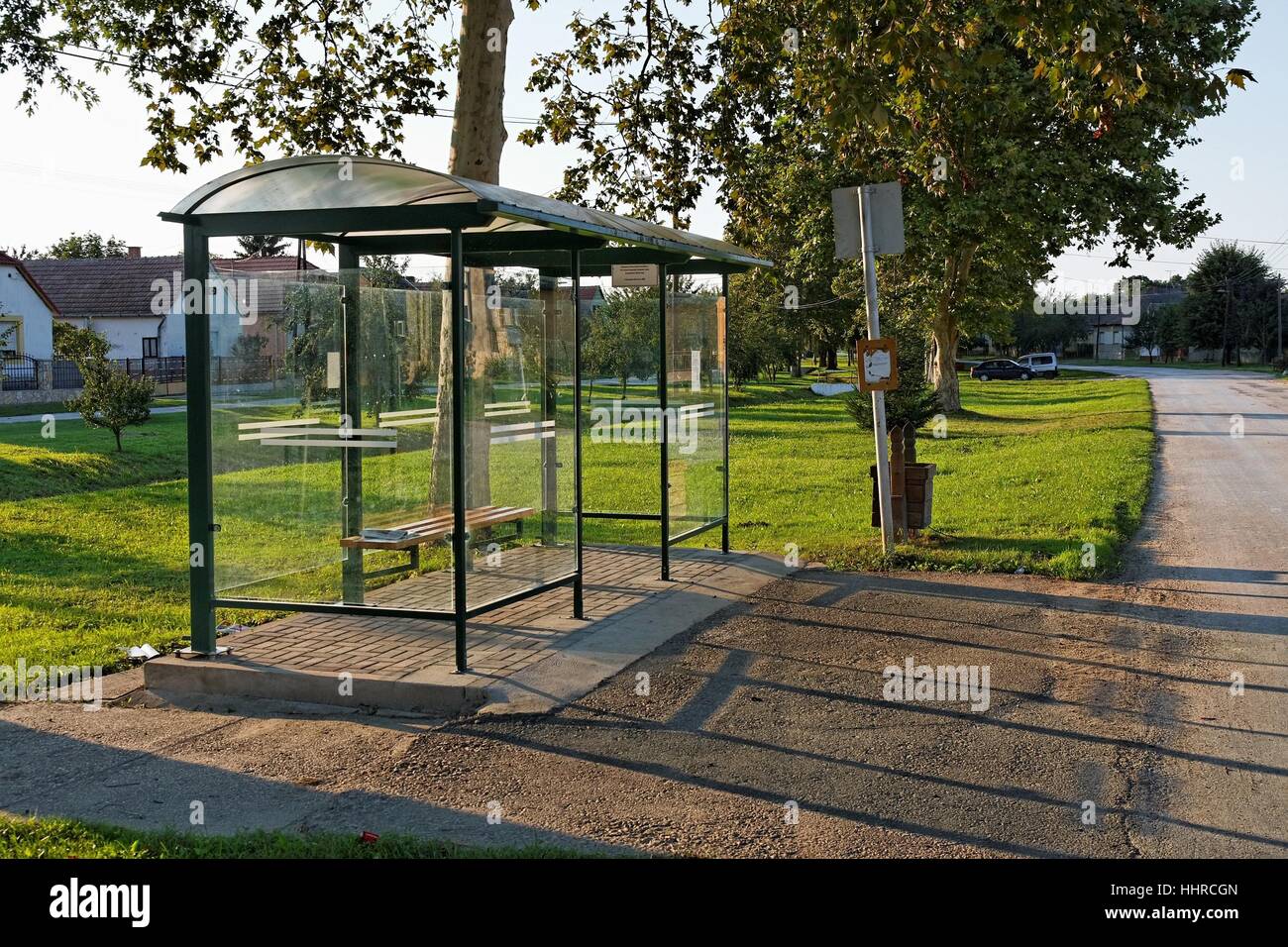 Suburban bus stop hi-res stock photography and images - Alamy