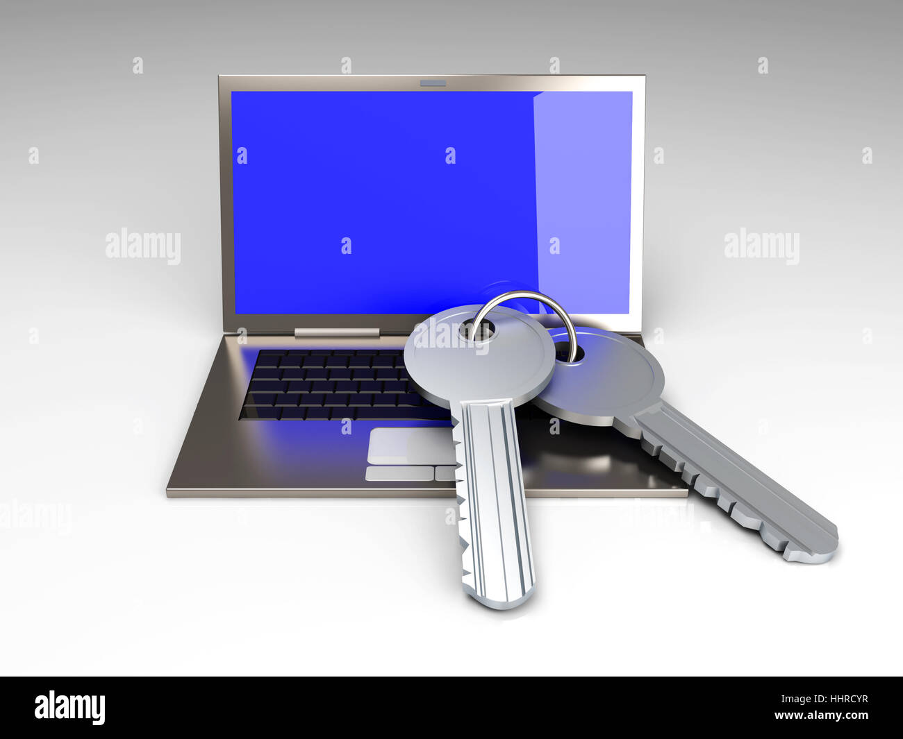 lock, laptop, notebook, computers, computer, keyboard, PC, isolated ...