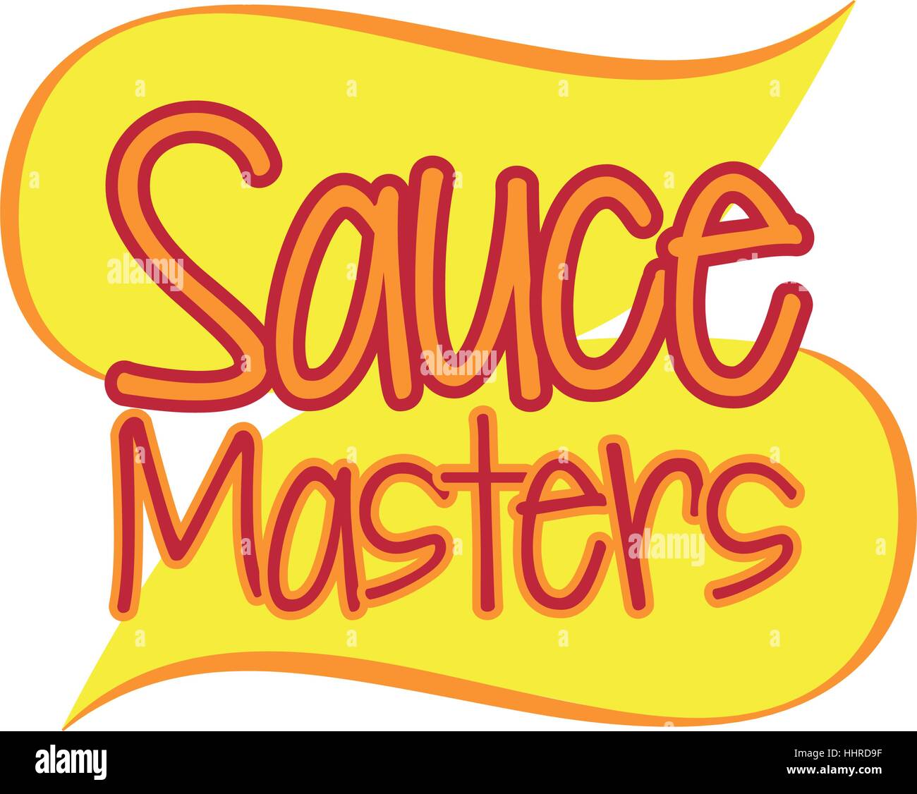 Illustration text master design Cut Out Stock Images & Pictures - Alamy