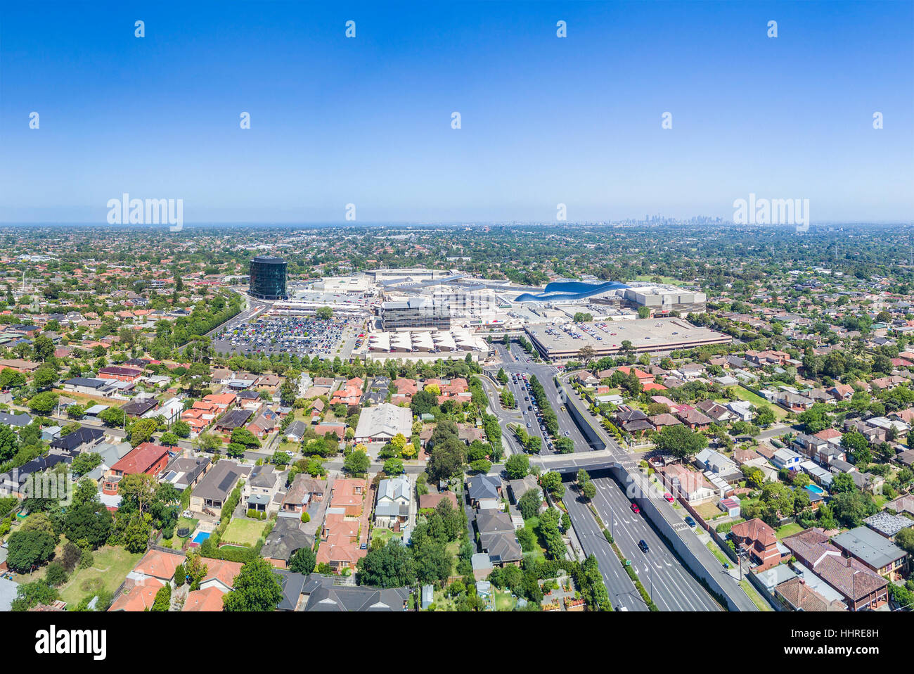 Aerial view mall hi-res stock photography and images - Alamy