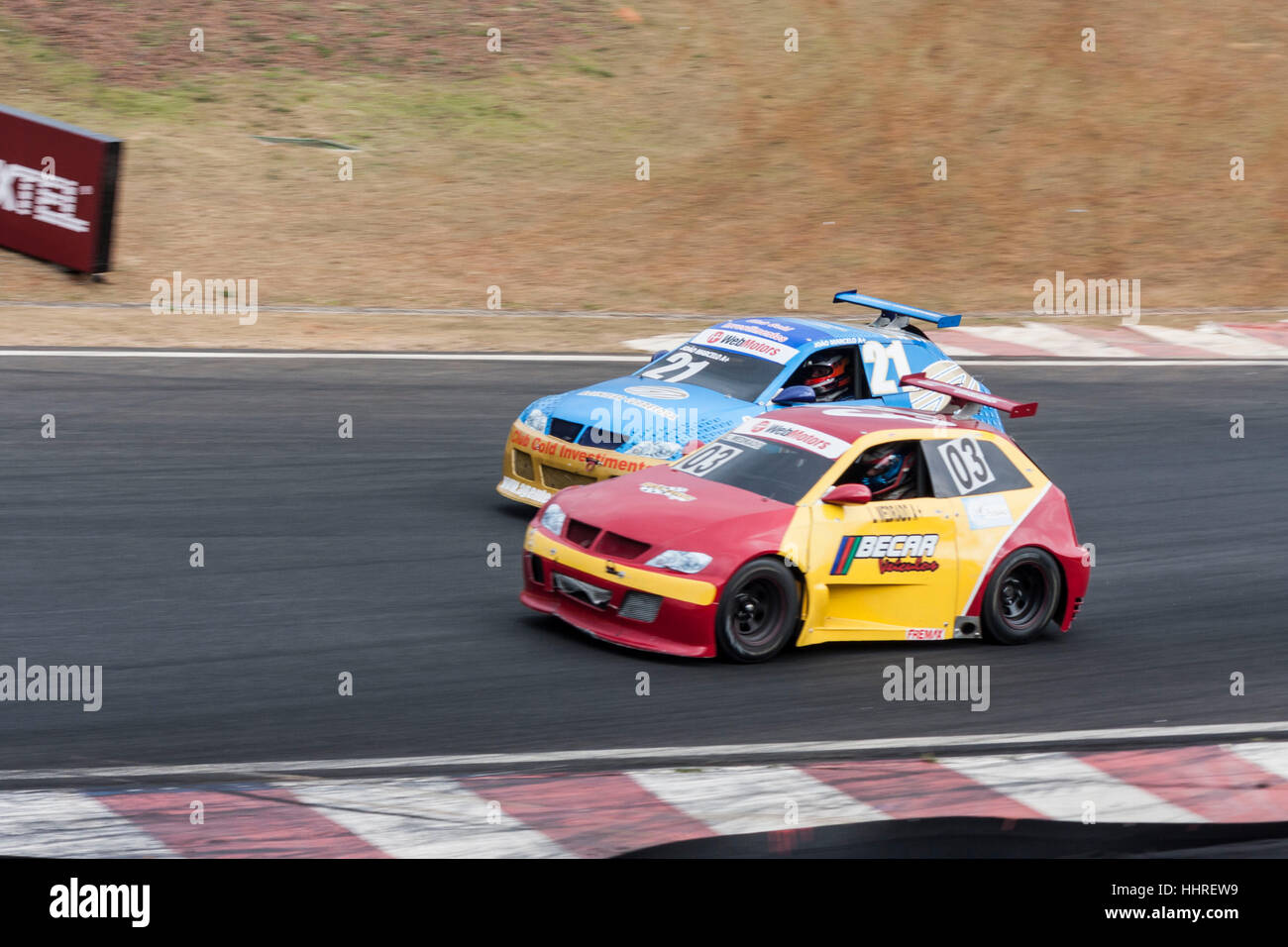 Racing Stock Car Junior Interlagos Brazil Stock Photo - Alamy