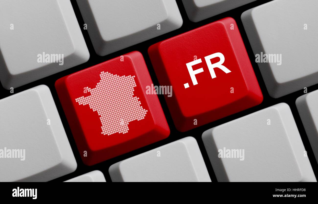 fr - tld for france Stock Photo - Alamy