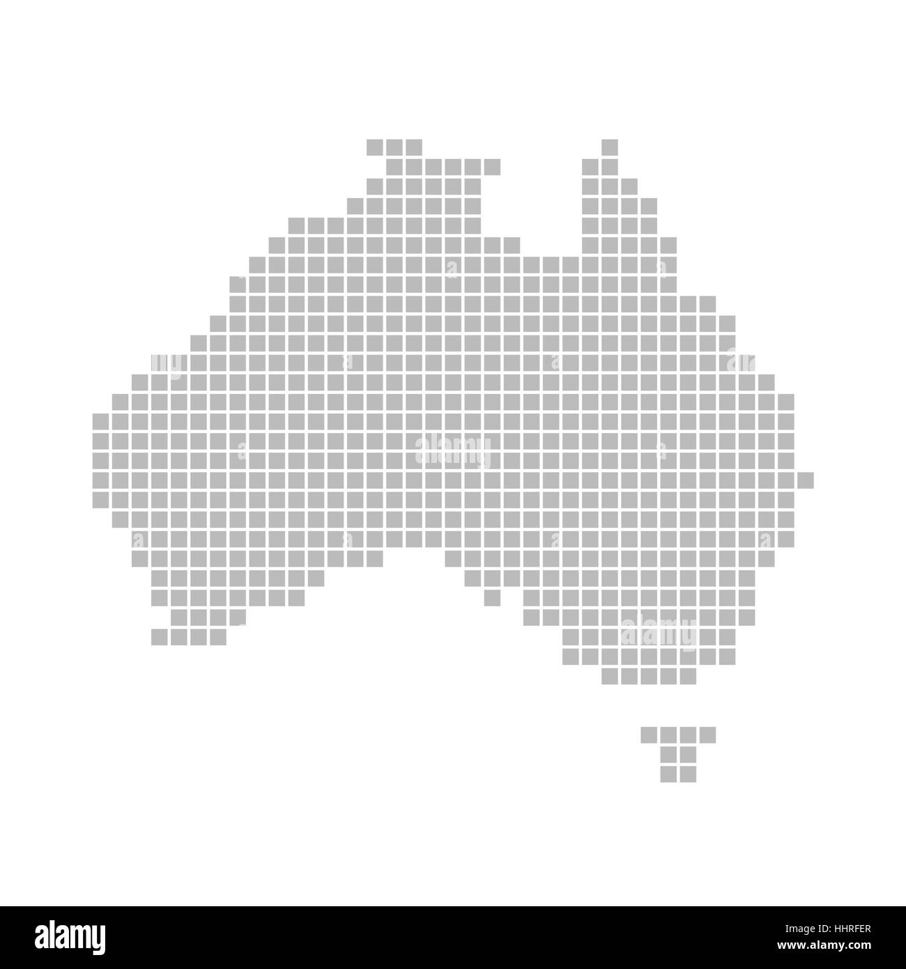 map of pixels: australia Stock Photo - Alamy