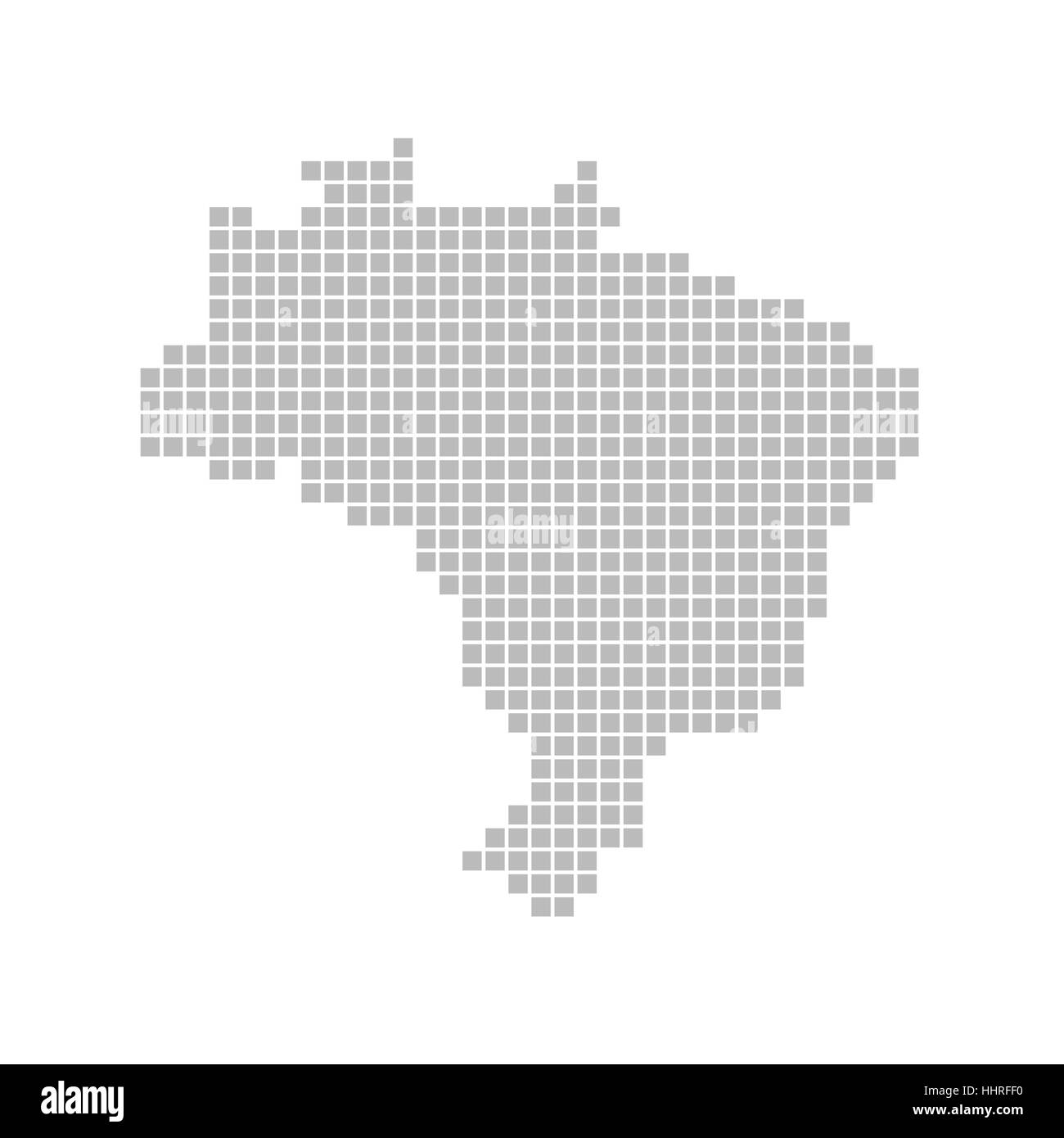 map of pixels: brazil Stock Photo - Alamy