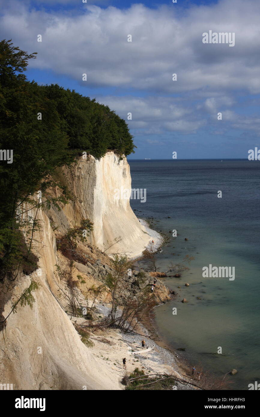 water, baltic sea, salt water, sea, ocean, chalking rock, reprove ...
