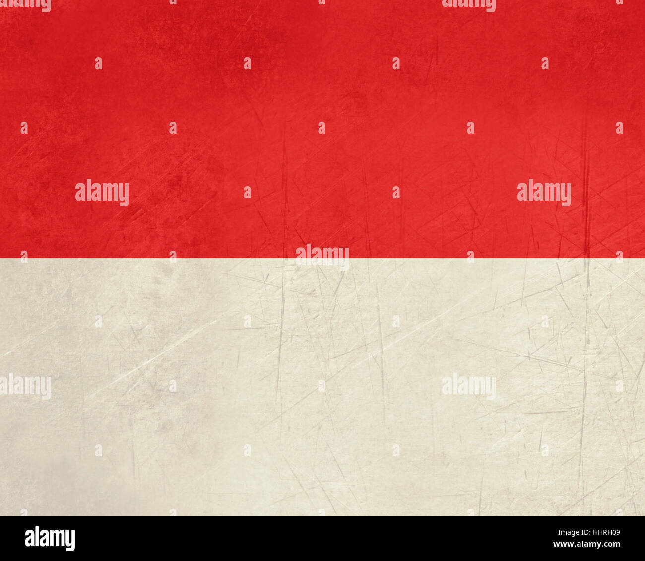 Grunge sovereign state flag of country of Monaco in official colors ...