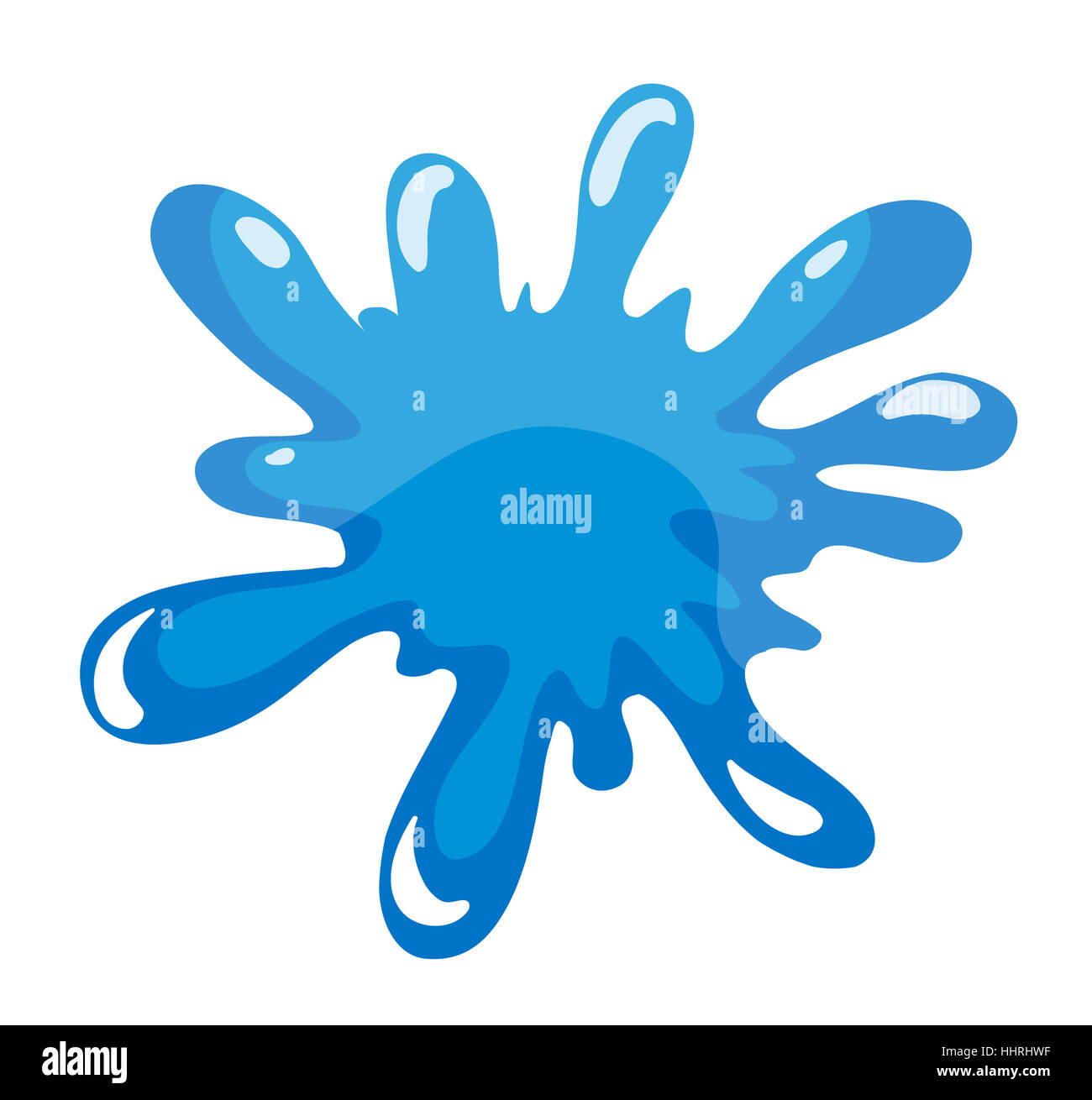 Blue Paint Splatter Clip Art