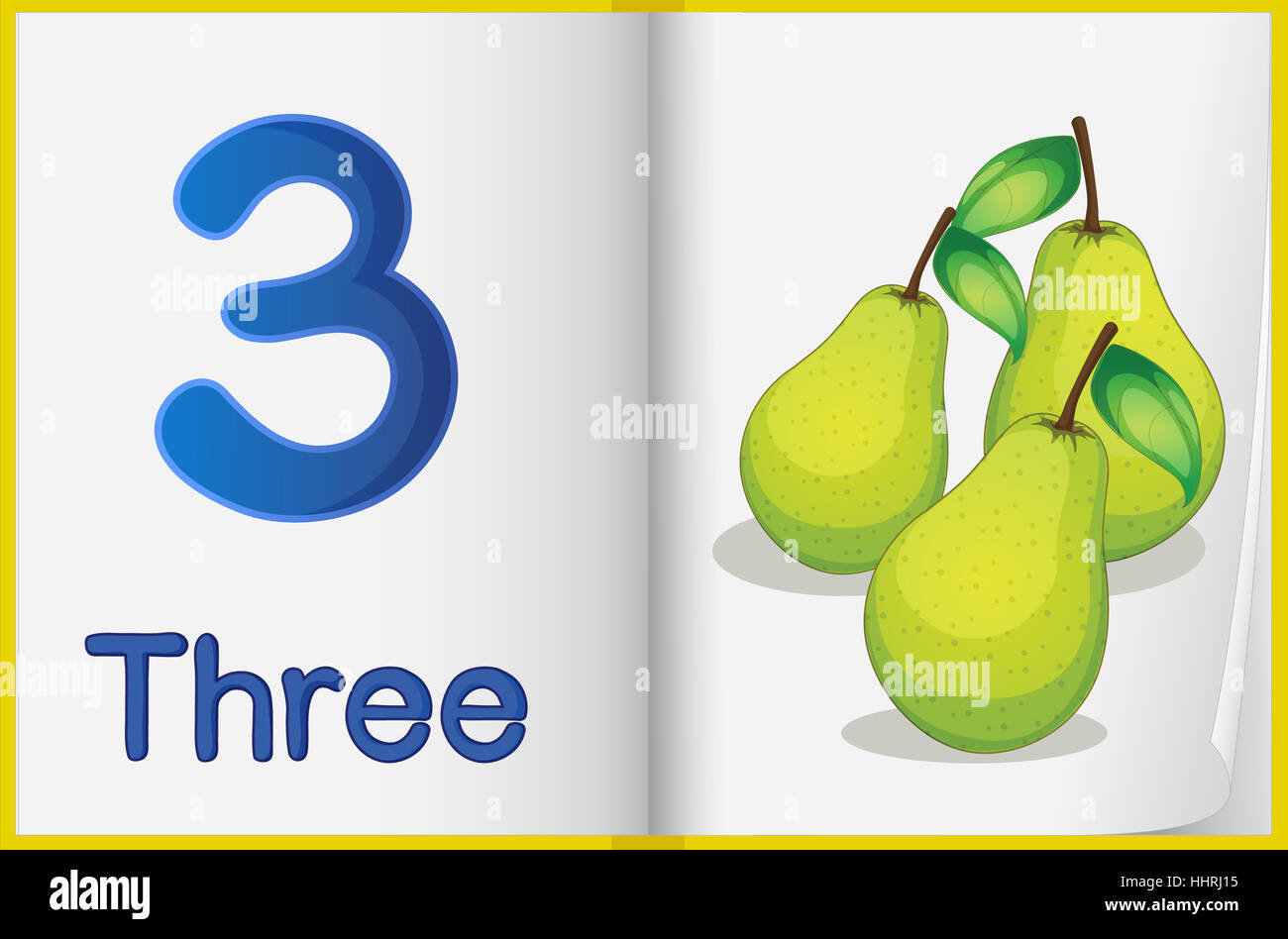 Number 3 worksheet hi-res stock photography and images - Alamy