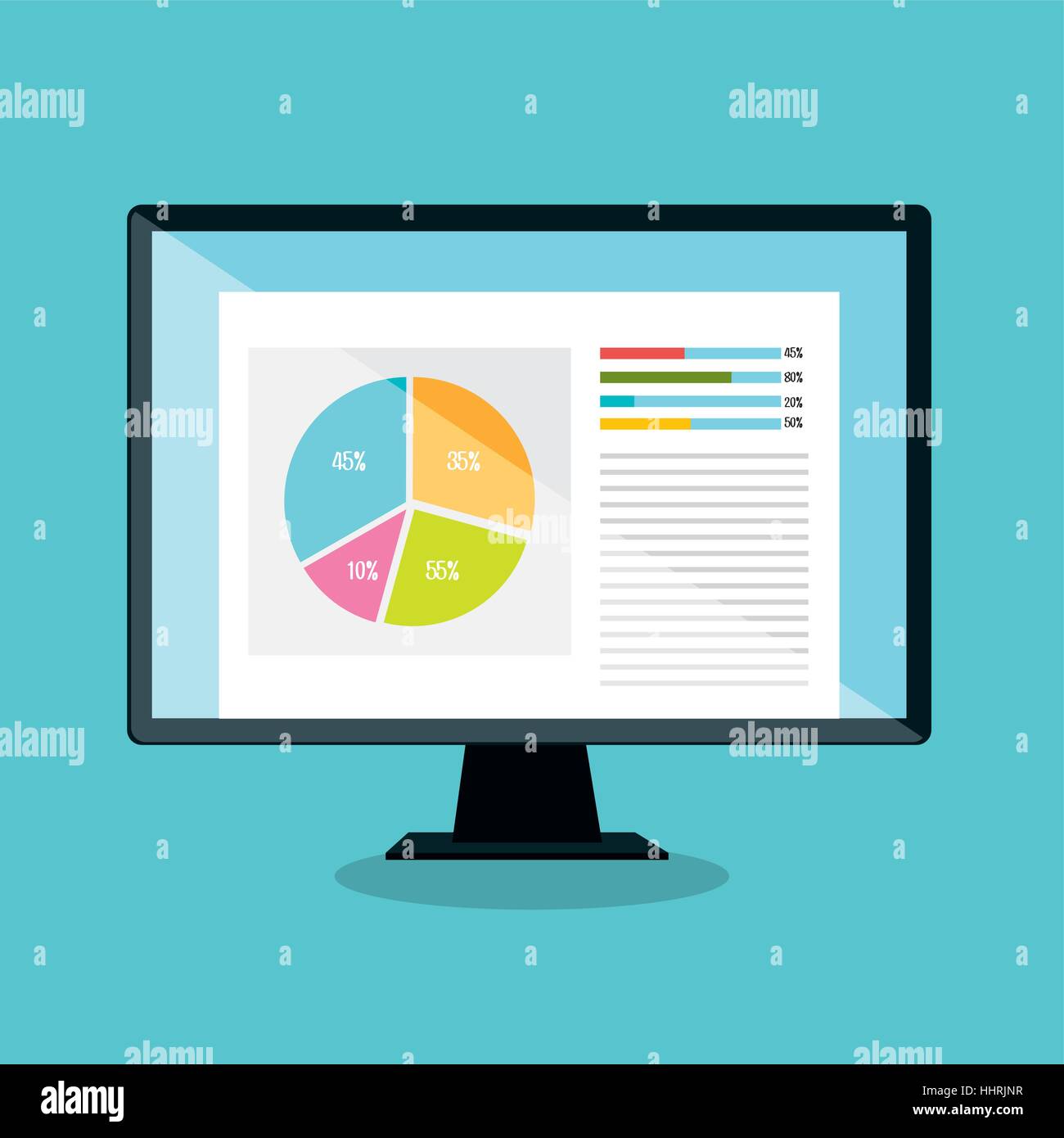 computer desktop display isolated icon vector illustration design Stock ...