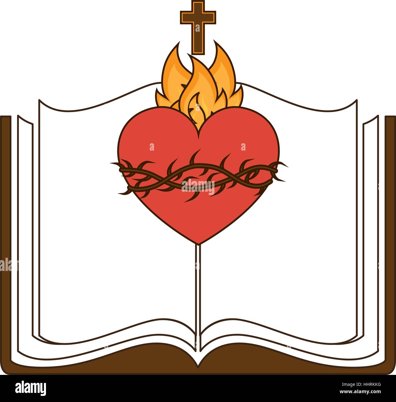 sacred Heart of Jesus vector illustration design Stock Vector Image ...