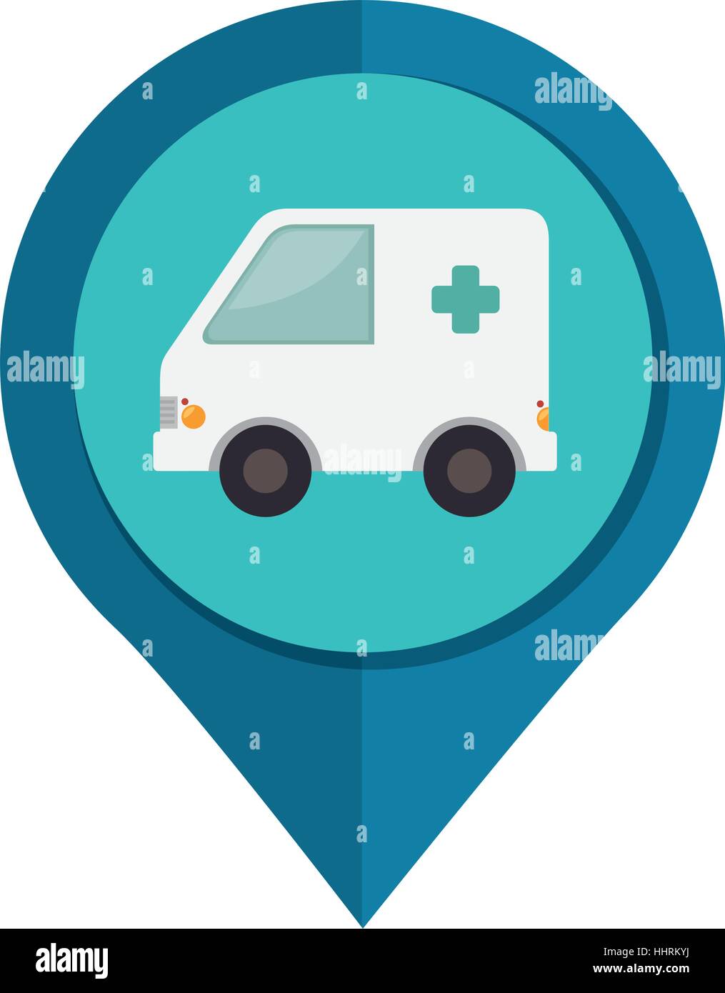 ambulance emergency vehicle icon vector illustration design Stock ...
