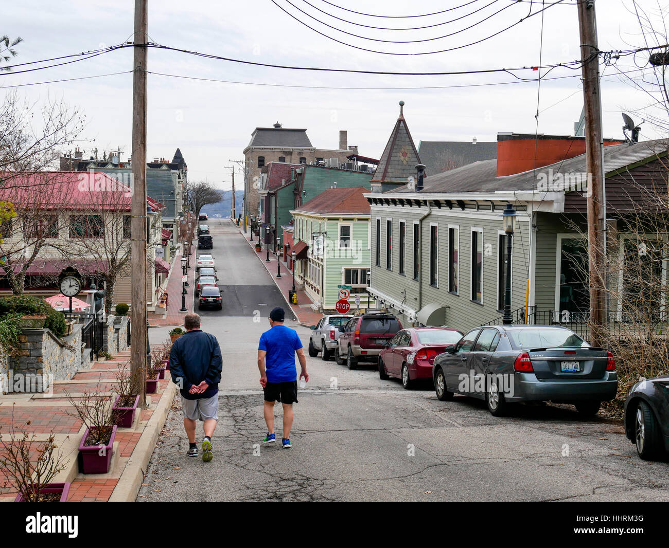 Pavilion Street, Mount Adams neighborhood. Cincinnati, Ohio Stock Photo ...