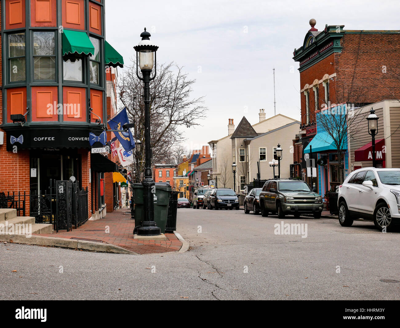 St. Gregory Street. Mount Adams neighborhood, Cincinnati, Ohio Stock ...