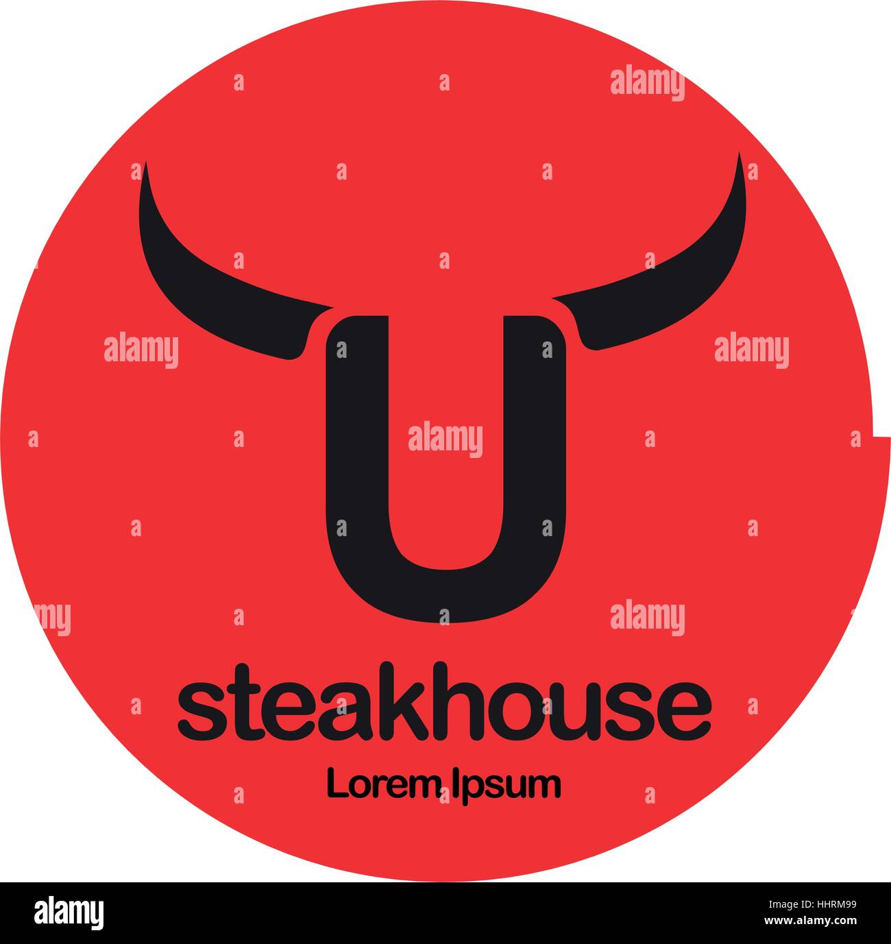 Steakhouse Logo Design Concept Stock Vector Image & Art - Alamy