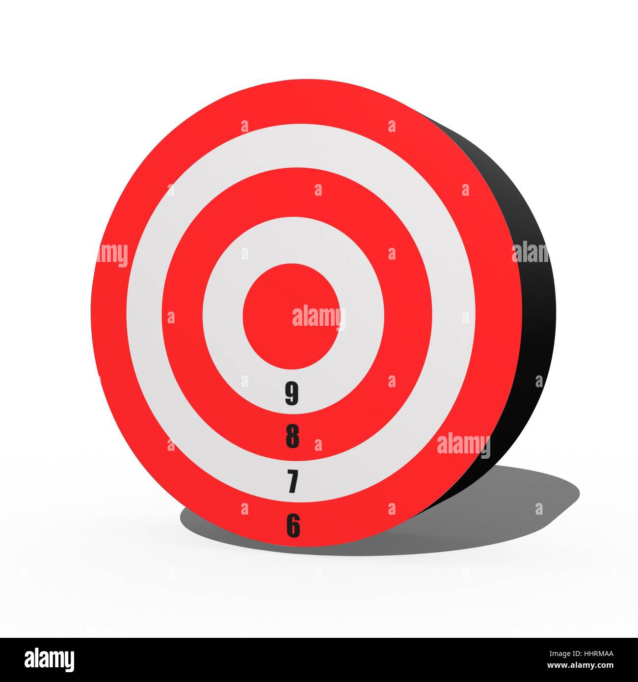 A 3d target isolated against a white background Stock Photo - Alamy