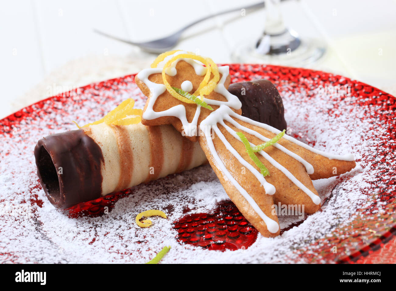 food, aliment, arrangement, detail, sweet, shell, pastry, plate, cream ...