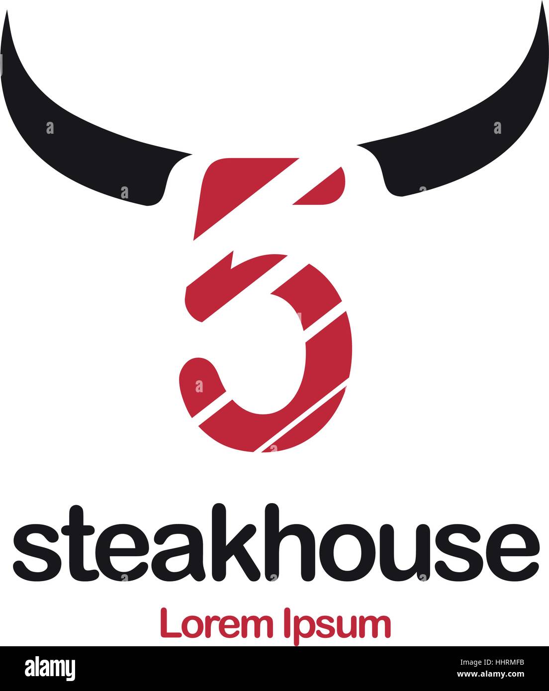 Steakhouse Logo Design Concept Stock Vector Image & Art - Alamy