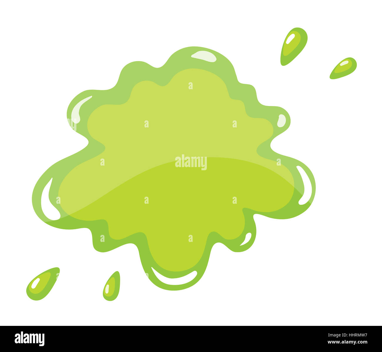 illustration of a green color splash on a white background Stock Photo ...
