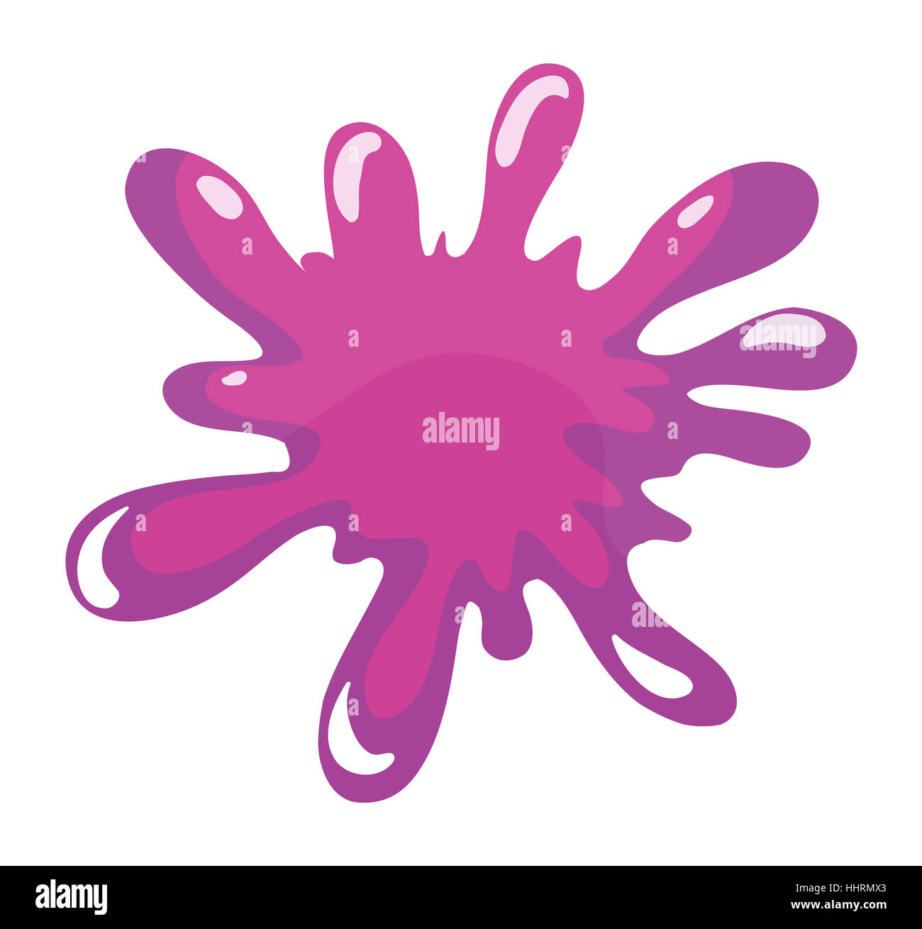 illustration of a pink color splash on a white background Stock Photo ...