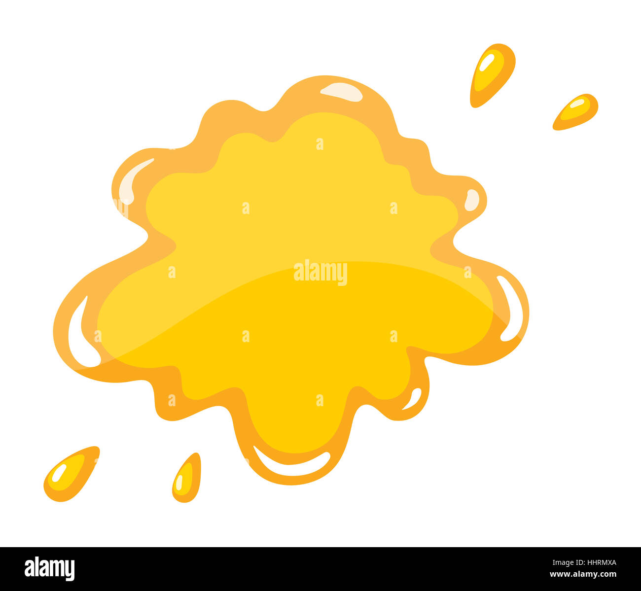illustration of yellow color splash on a white background Stock Photo ...