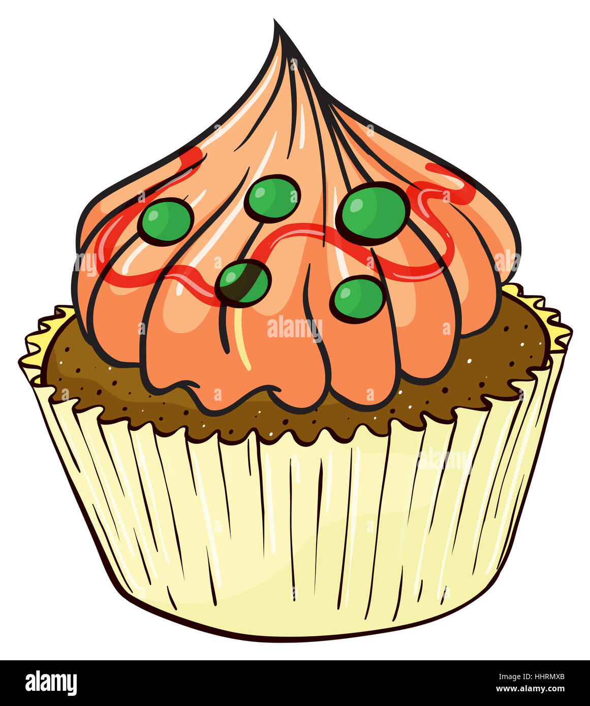comic, illustration, cartoon, food, aliment, bread, single, sweet ...