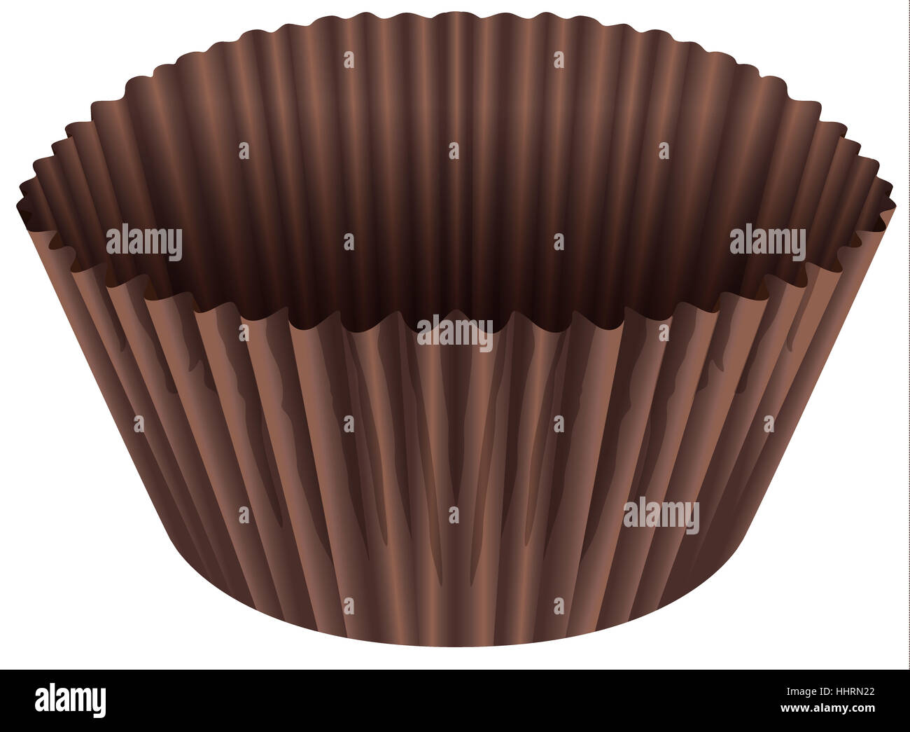 illustration of a brown cup on a white background Stock Photo - Alamy