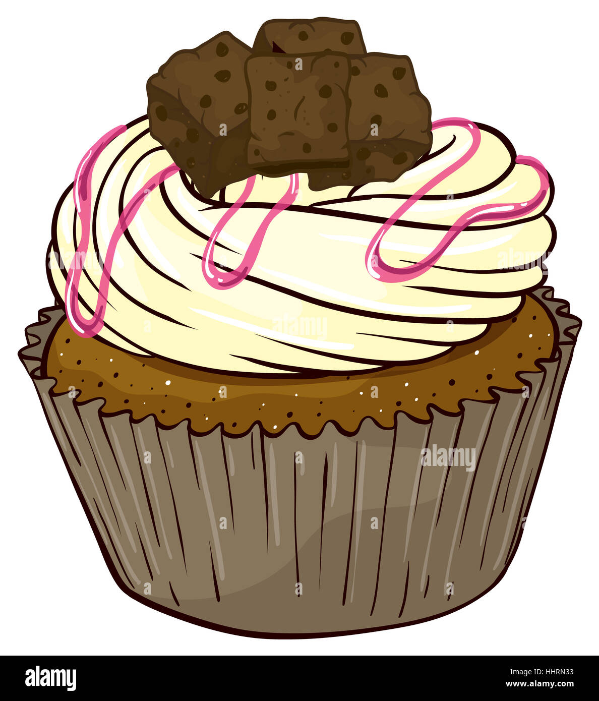 comic, cartoon, illustrations, food, aliment, bread, single, sweet ...