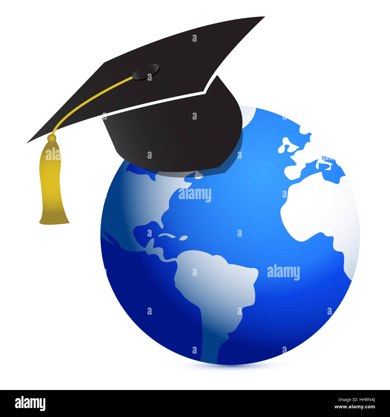 University hat illustration hi-res stock photography and images - Alamy